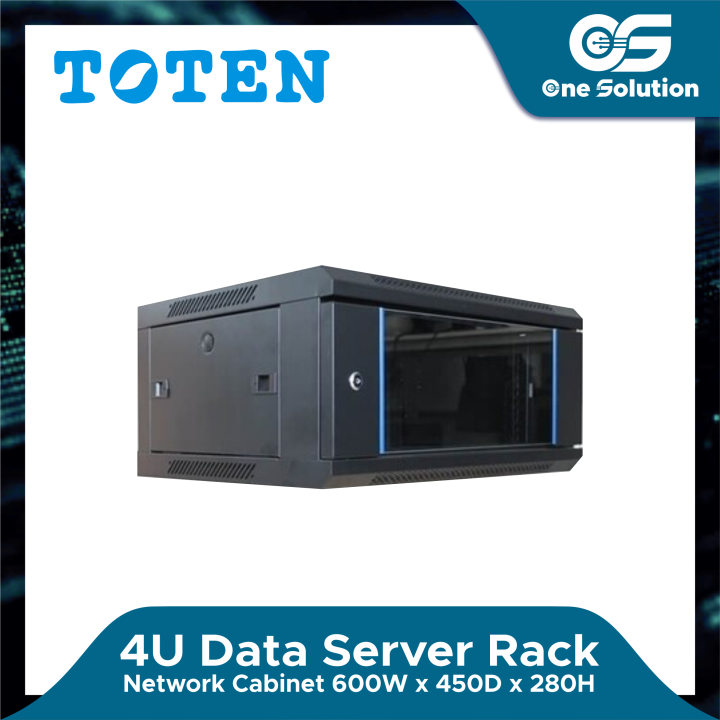TOTEN 4U Data Cabinet 600mmWX450mmDX280mmH Data Server Rack /Server ... TOTEN 4U Data Cabinet 600mmWX450mmDX280mmH Data Server Rack /Server ...