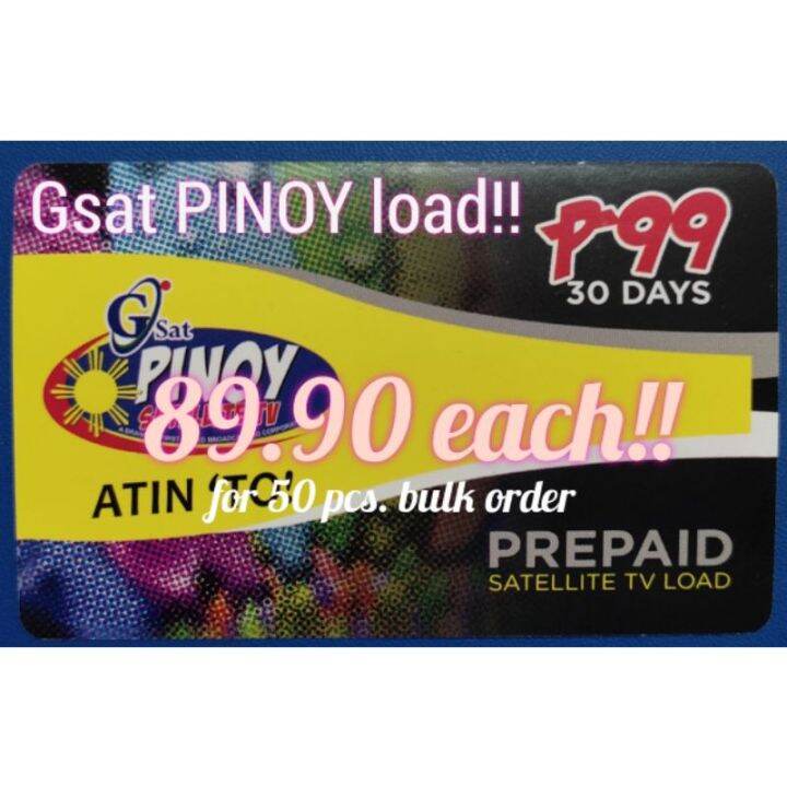 GSAT PINOY 99 50 PCS. Loading Cards | Lazada PH