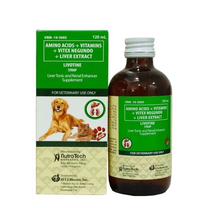 【Hot】 Livotine Syrup 120ml (Liver Supplement) for Dogs and Cats | Lazada PH