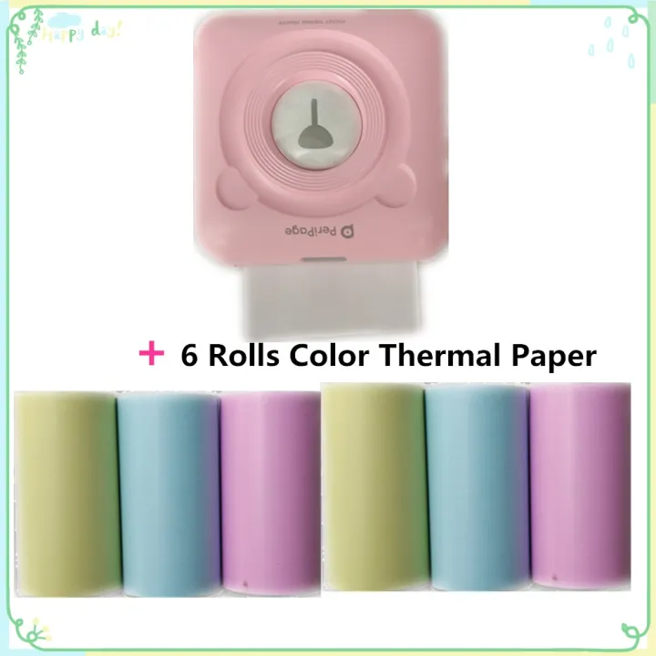 Inkless Bluetooth-Compatible Pocket Portable A6 Peripage Thermal ...