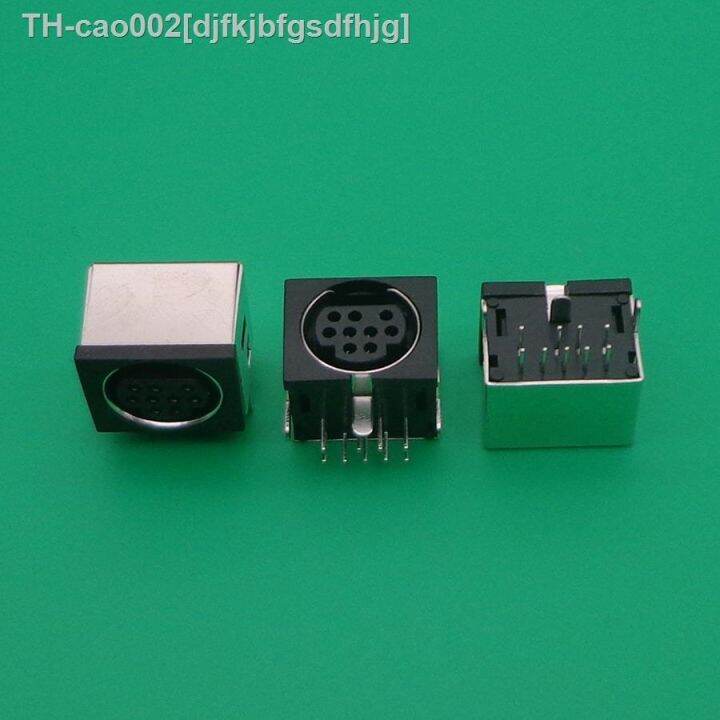∈ ♛ 2pcs MD Housing Female DIN 9 Mini Pin S video Adapter Socket Mini ...