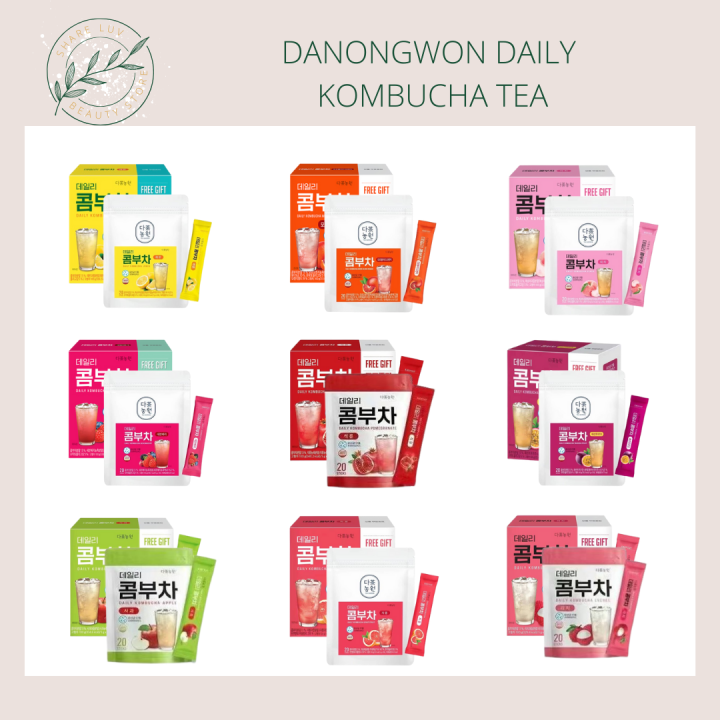 [Ready Stock] DaNongWon Daily Kombucha Tea 5g x 20Sticks + 1 Bottle ...