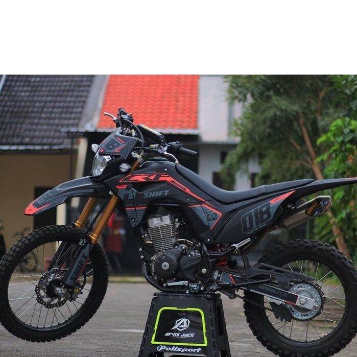 DECAL CRF 150L HITAM SIMPLE CUSTOM NOMOR | Lazada Indonesia