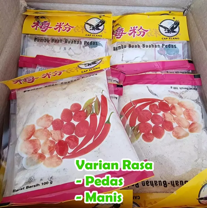 Bumbu Buah Cap Elang / Garam Rujak Kiamboy Manis Pedas Saset 100g ...