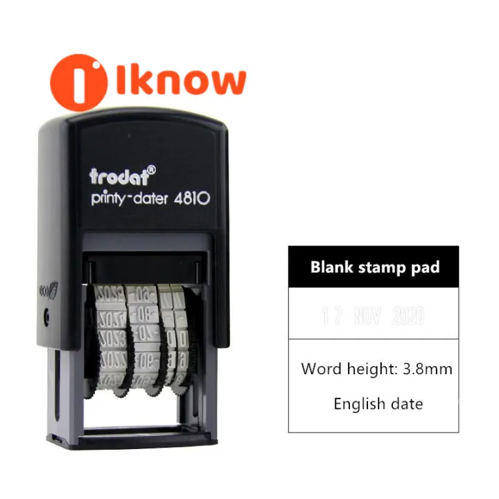 I know Trodat Printy Dater 4810 Self Inking Date Stamp English/Chinese ...
