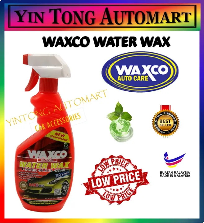 Waxco Hi-Tech Water Wax Power Glass Coat ( 600 ML ) FAST& EASY | Lazada
