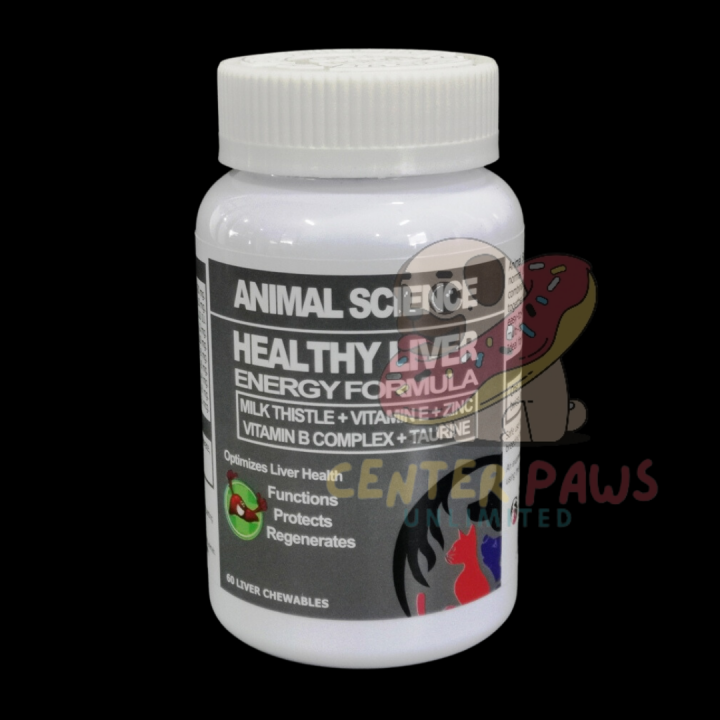 Animal Science HEALTHY LIVER Energy Formula, 60 liver chewable tablets ...