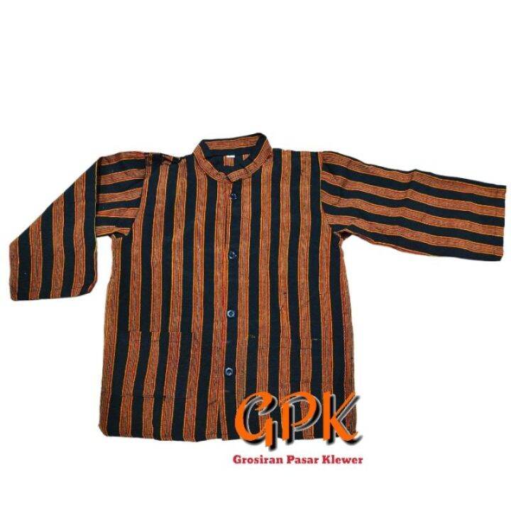 Kemeja Lurik Anak Baju Lurik Anak Koko Lurik Anak Baju Adat Anak ...