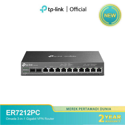 TPLink TL-ER7212PC Omada 3-in-1 Gigabit VPN Router PoE switch TP-Link ...