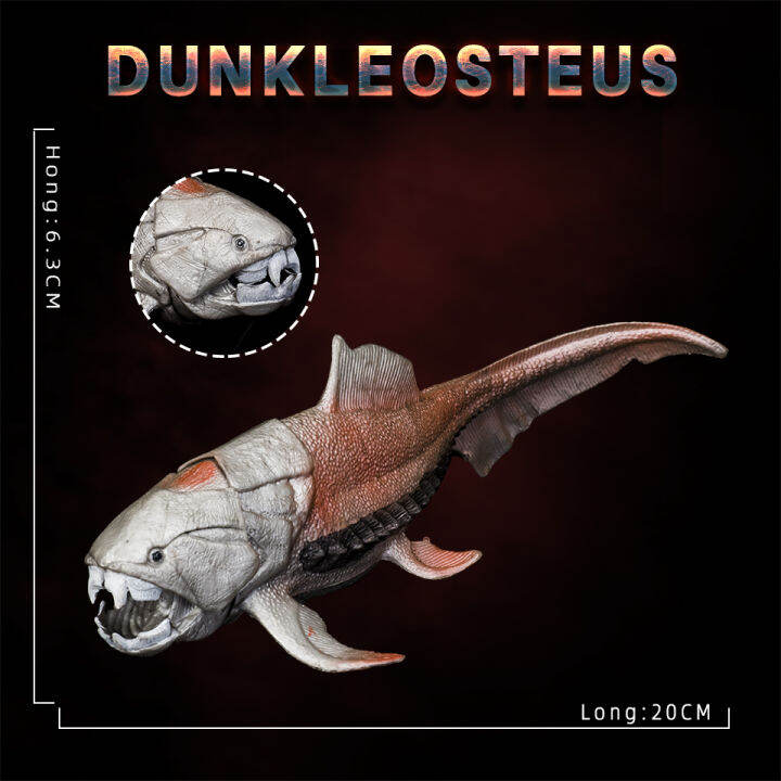 HiTwo Plastic Marine Life Model Dunkleosteus Dinosaurs Fish Model ...