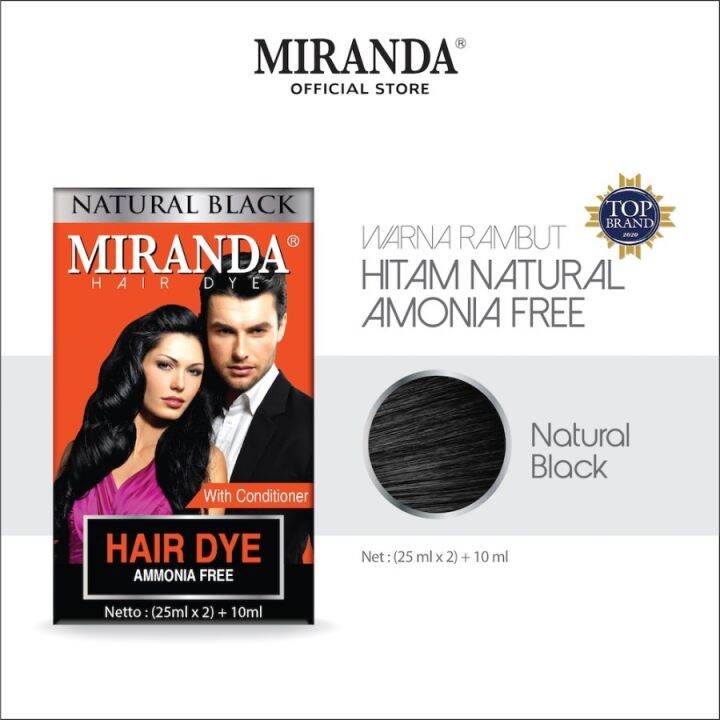 Miranda Natural Black Hair Dye (Semir Rambut) 25ml | Lazada Indonesia