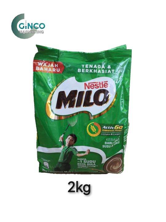 NESTLE MILO Activ-Go Original Chocolate Malt Powder 2kg | Lazada