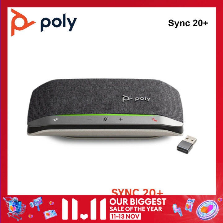 Original Poly Sync 20+ Standard, Smart Conference Speakerphone With ...