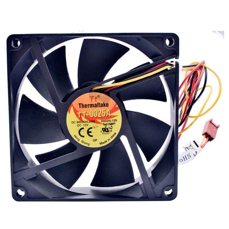 TT-9025A A9225L12S 9.2cm 92mm fan 92x92x25mm DC12V 0.12A 3pin RPM ...