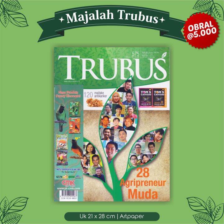 Majalah Trubus Baru Edisi Lama Obral Murah: Edisi 575 28 Agripreneur ...