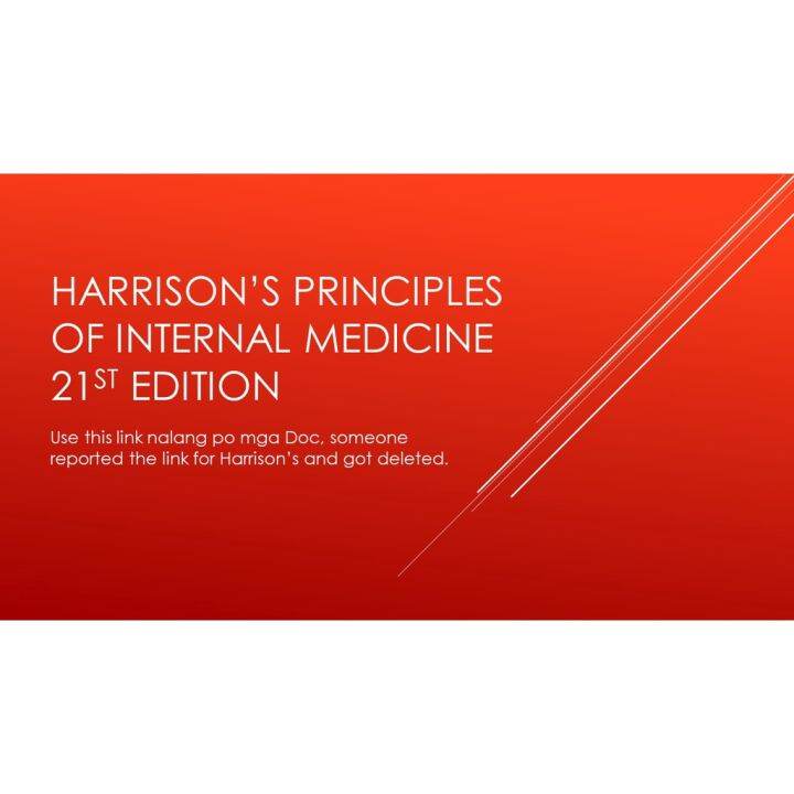 Harrison's Principles of Internal Medicine 21st Edition | Lazada PH