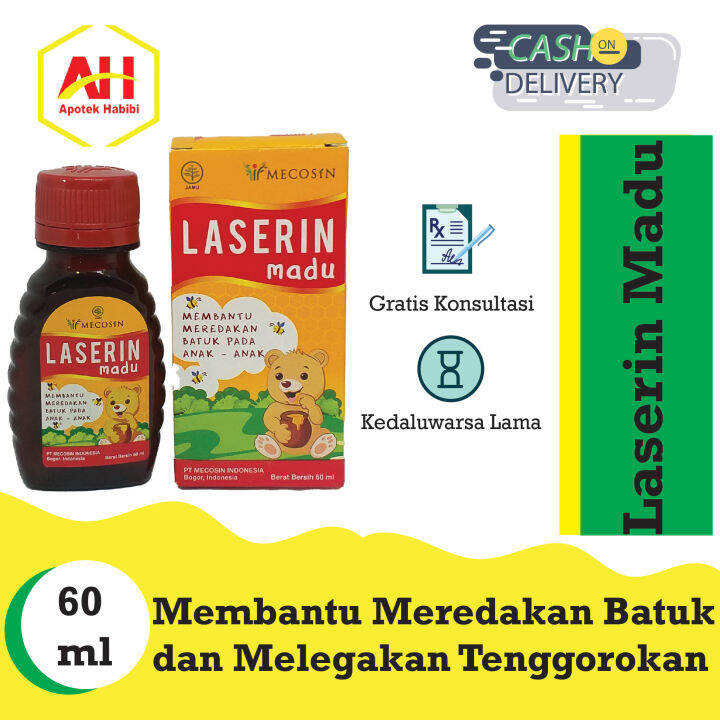 Laserin Madu Laserin Honey 60ml sirup 60 ml sirup Obat batuk Laserin ...
