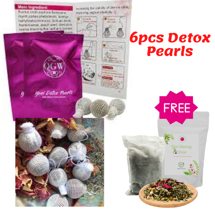 6pcs Yoni Detox Pearl Vaginal Antifungal Yeast Infection Treatment Womb ...