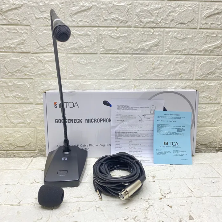 Microphone Kabel Podium/Meja TOA ZM-380-AS Original Product Mic ...