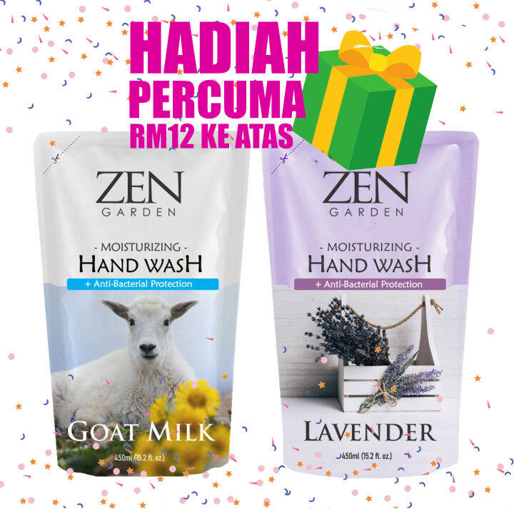 Hand Wash Refill Zen 450ml - Antibacterial Susu Kambing Goat's Milk ...