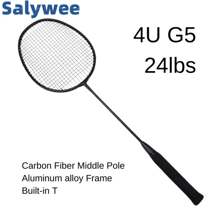Salywee 4U G5 24lbs Badminton Racket Muscle Power Series with Full ...