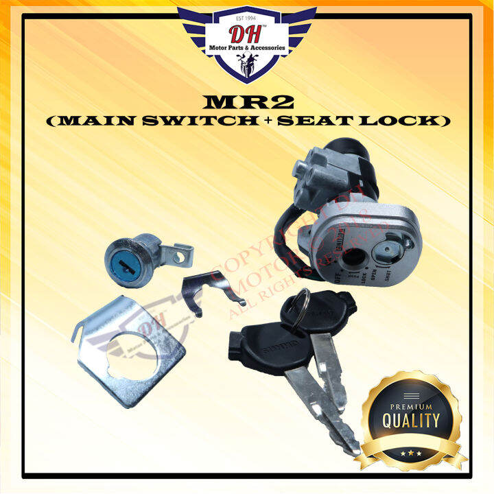 MR2 IGNITION MAIN SWITCH ASSY + SEAT LOCK MODENAS | Lazada