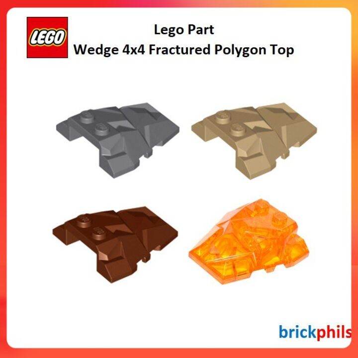 Lego Part 64867 - Wedge 4x4 Fractured Polygon Top | Lazada PH