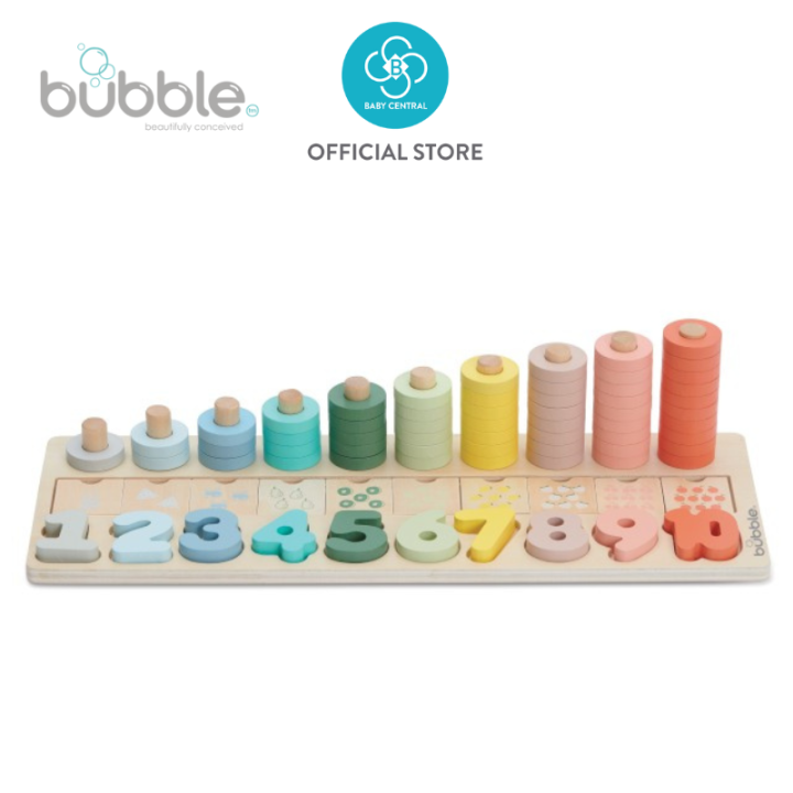 Bubble Wooden Numbers & Blocks Counting Set | Lazada Singapore