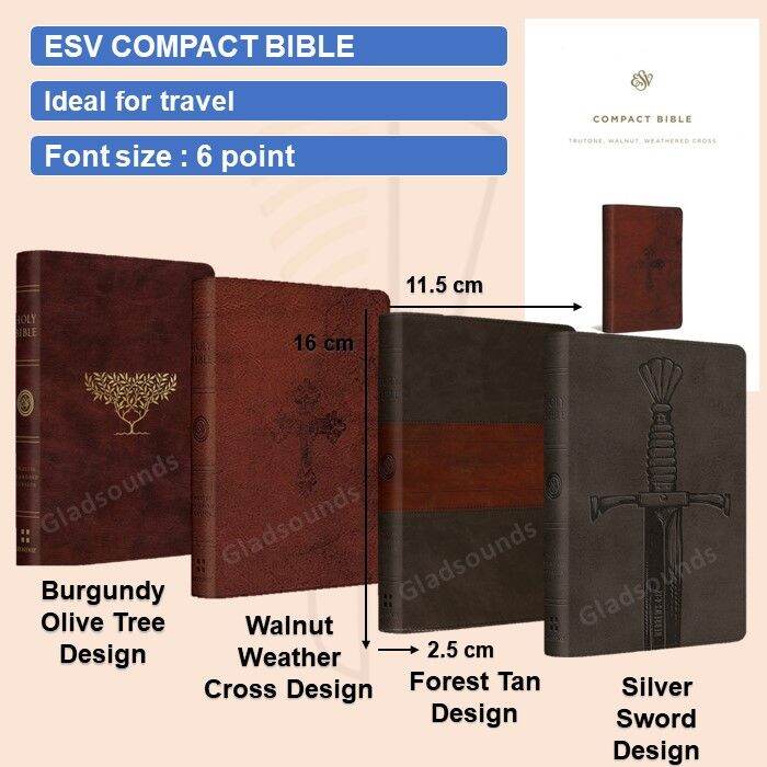 ESV Compact Bible | Imitation Leather | Gladsounds | Lazada