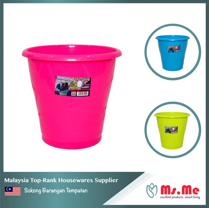 Ms Me 8.5 Liter Water Bucket Fancy Color Multi Use Multipurpose Laundry ...