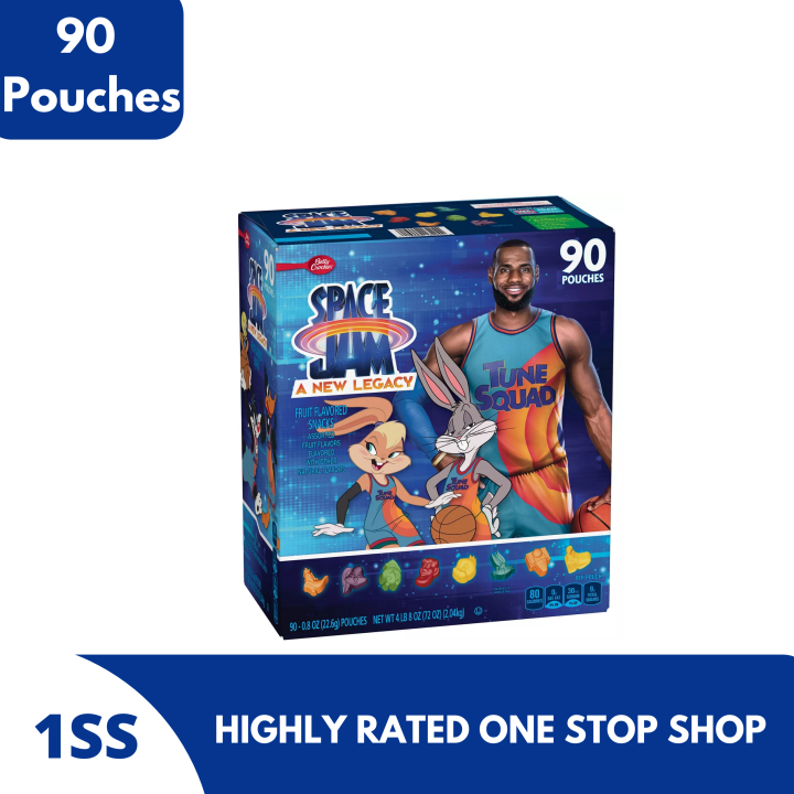 Betty Crocker Space Jam Lebron James Fruit Flavored Snack, 90 pouches ...