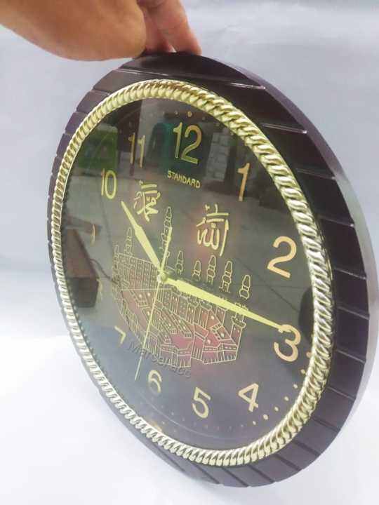 JAM DINDING STANDARD-JAM DINDING KALIGRAFI/MOTIF ANGKA TIMBUL-DIAMETER ...