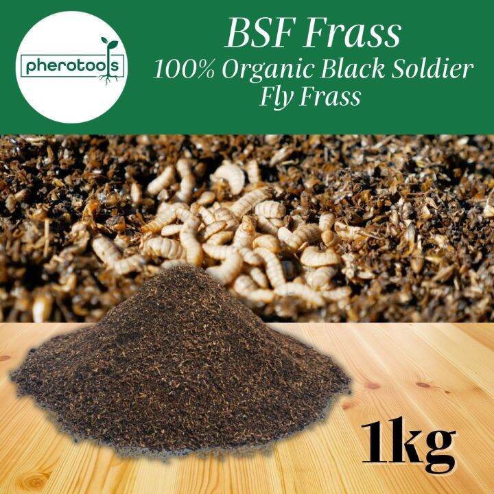 Pherotools BSF Frass 1KG Organic Fertilizer-Black Soldier Fly Frass ...