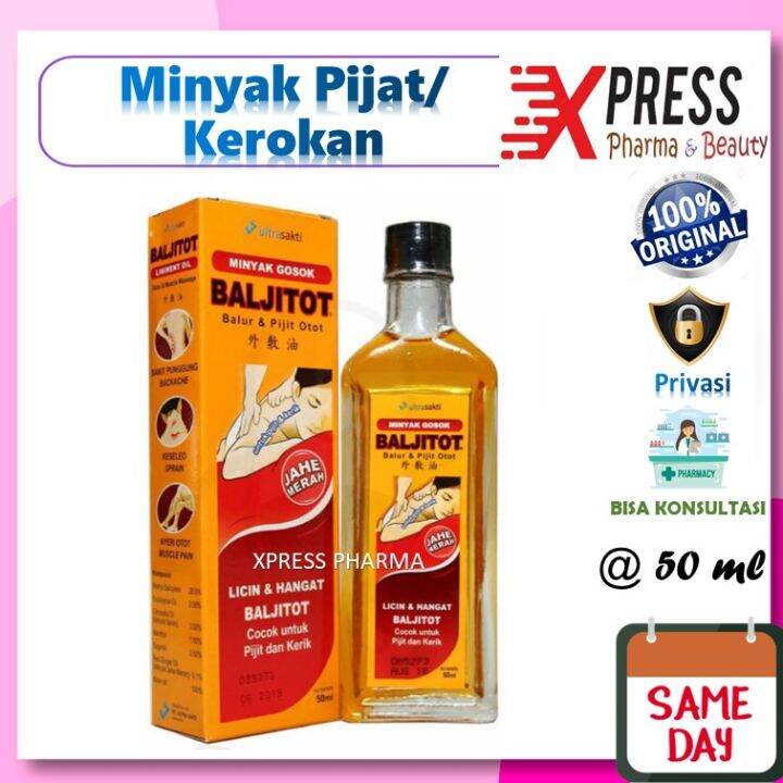 ⚡XPRESS⚡ BALJITOT 50 ml Botol Minyak Balur Gosok Pijat Pijet urut ...
