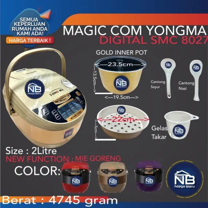 Magic Com YongMa SMC 8027 Rice Cooker | Lazada Indonesia