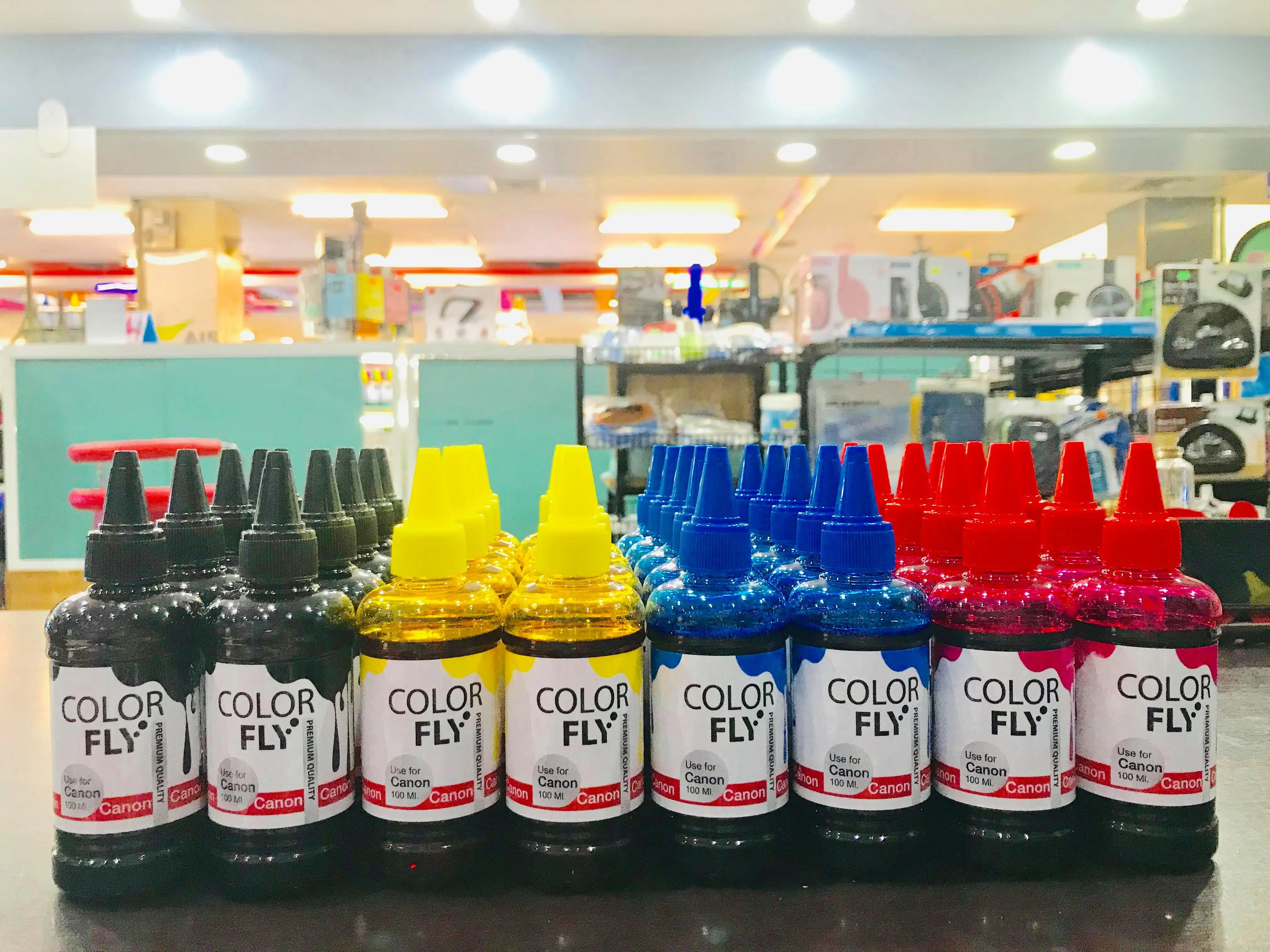 หมึกเติม Canon ขนาด 100ml ยี่ห้อ ColorFly เกรดพรีเมี่ยม Premium Ink for ...