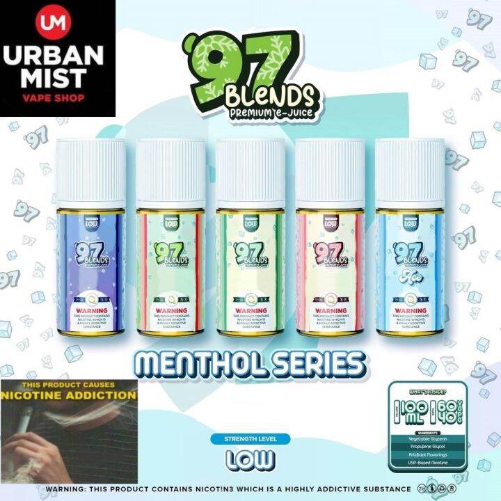 HOT 97 Blends Premium E-Juice 100ml Freebase Low 60VG/40PG | Lazada PH