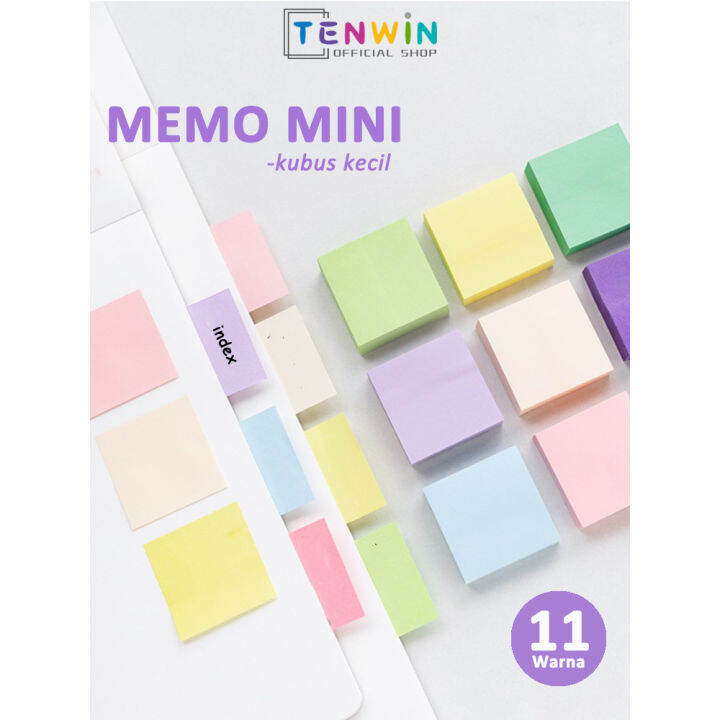 Memo kubus kecil/Memo Mini/STICKY NOTE Mini -Tenwin | Lazada Indonesia