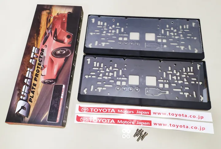 TOYOTA MOTORS Duraplate License Plate Holder License Plate Cover ...