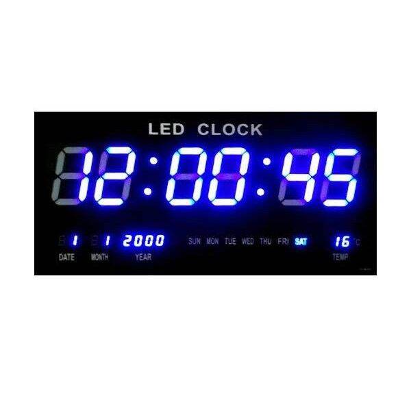 Sonifer Jam Dinding Digital Clock SMS-4622 Jam Tembok Led Biru | Lazada ...