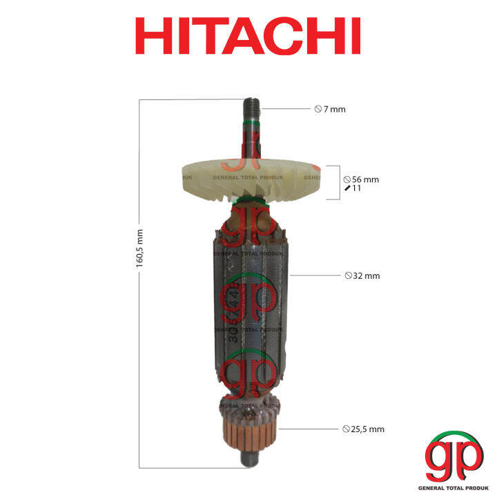 Armature PDA 100M HITACHI Mesin Gerinda / Grenda PDA100M | Lazada Indonesia