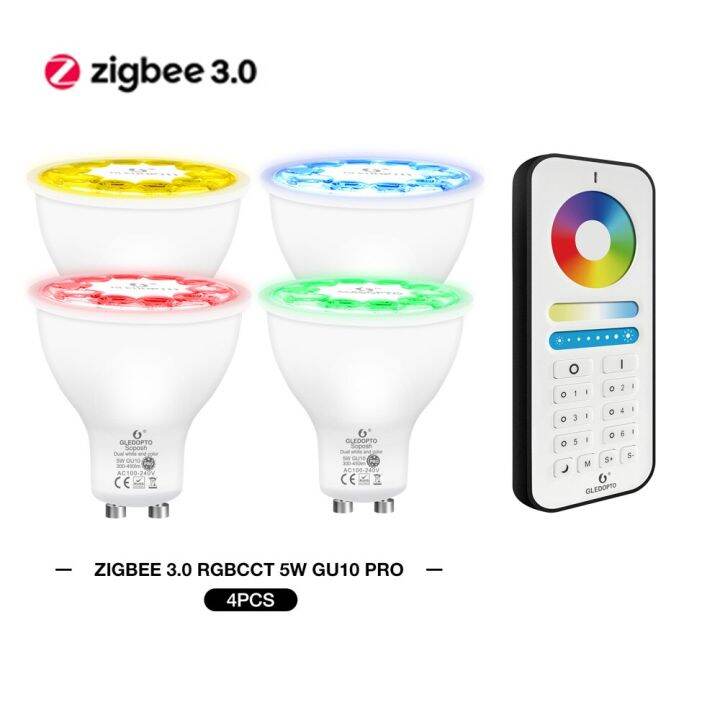 Gledopto Zigbee 3.0 Dimmable Smart Pro 5W GU10 LED Spotlight Bulb 30 ...