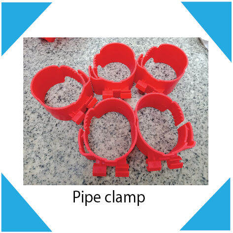 Pipe Strap Airconditioner Pipe Plastic Buckle Clamp 50mm/60mm ( RED ...