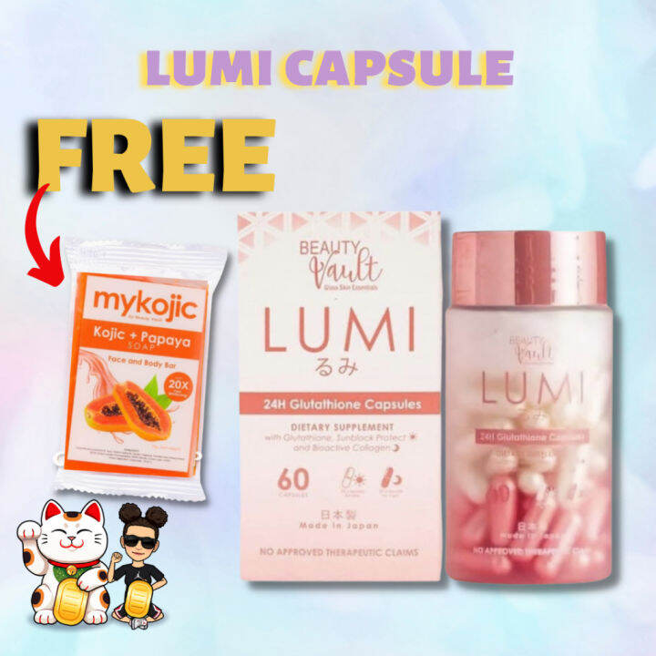 LUMI CAPSULE 24H Glutathione 60 capsules by Beauty Vault (Lumina glow) | Lazada PH