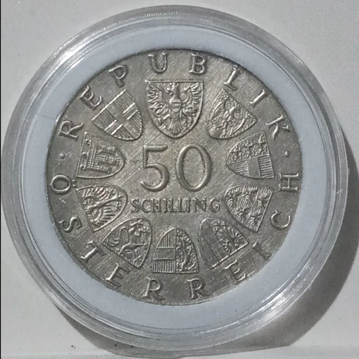 Austria 50 schilling 1974 silver (1200th Anniversary of the Salzburg ...