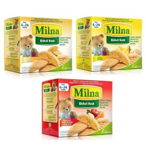 Milna Rusk for Infants and Young Children (Original/Banana/Mix Fruits ...