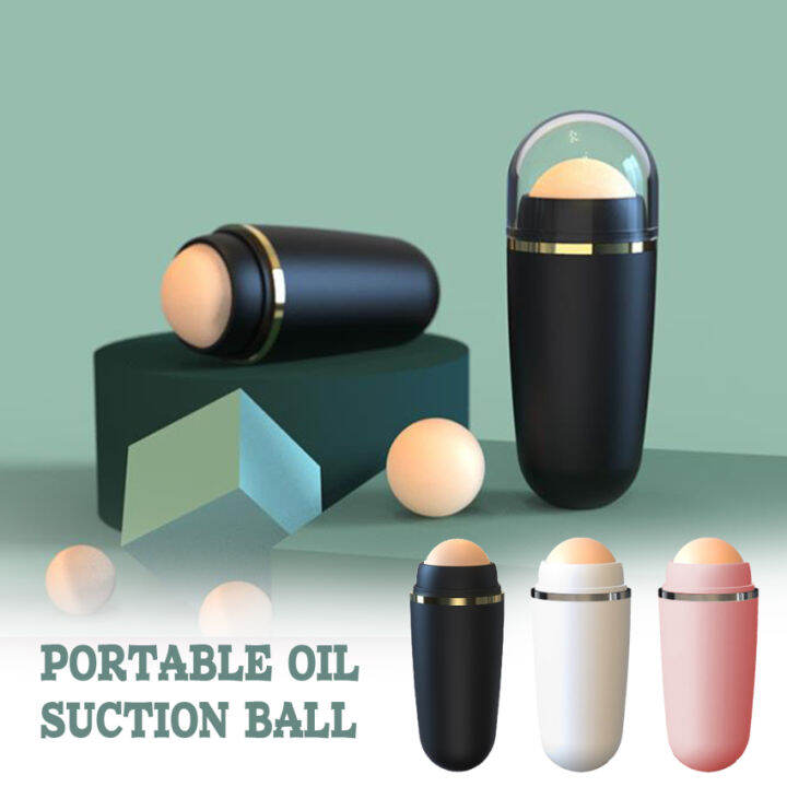 Face Oil Absorbing Roller Volcanic Stone Blemish Remover Face T-zone ...
