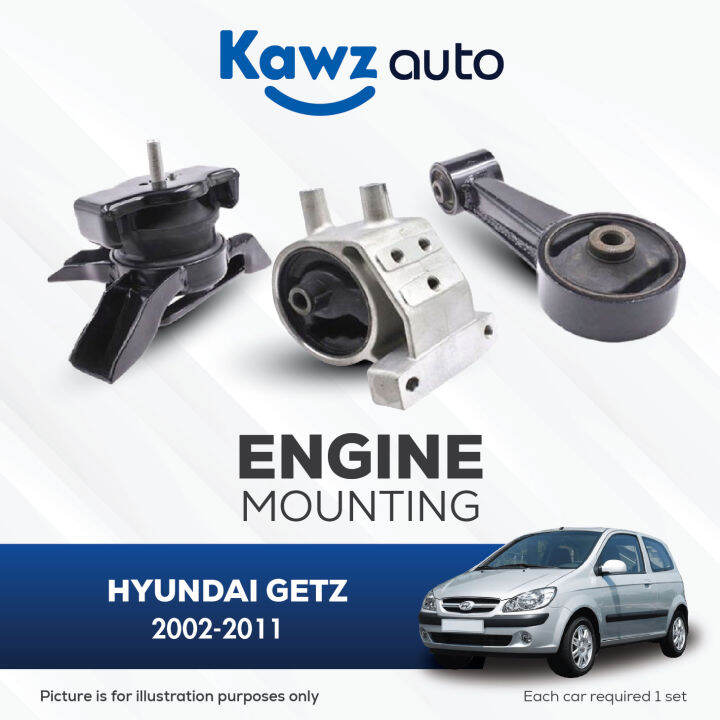 KAWZ HYUNDAI GETZ (2002-2011) ENGINE MOUNTING - [SET] | Lazada