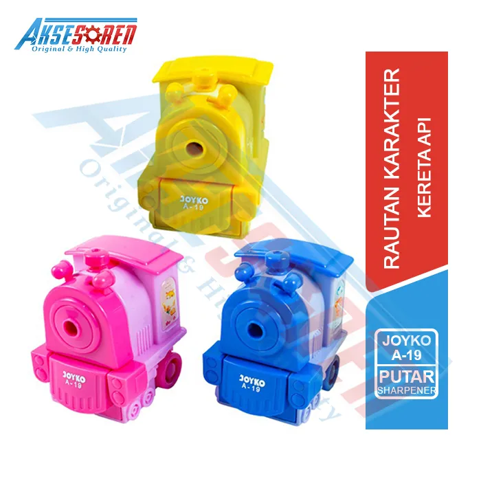 Rautan Pensil Putar Karakter Kereta Joyko [A-19A] / Serutan Rotary ...