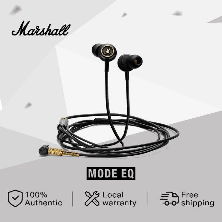 Marshall Mode EQ Headphones In-Ear Headphones with Microphone HiFi Bass Rock Earphones Wired ...